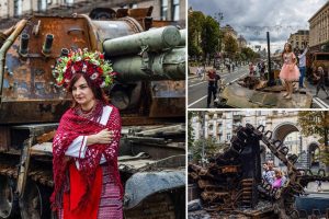 Ukraine Zombie Parade of Russian war machines marks early Independence ...