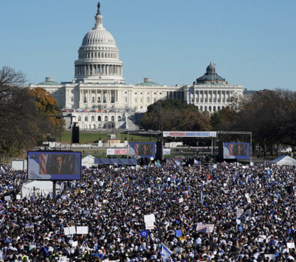 March For Israel in DC Sees Hundreds of Thousands Come Out and Support ...