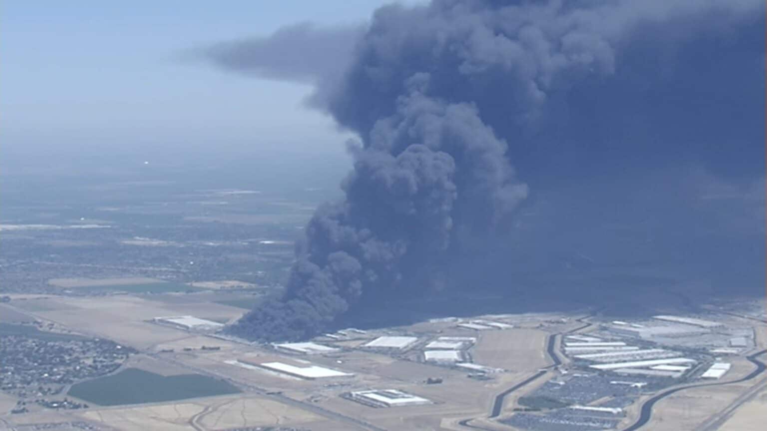 Massive Blaze Engulfs Major Medical Supply Warehouse in Northern ...